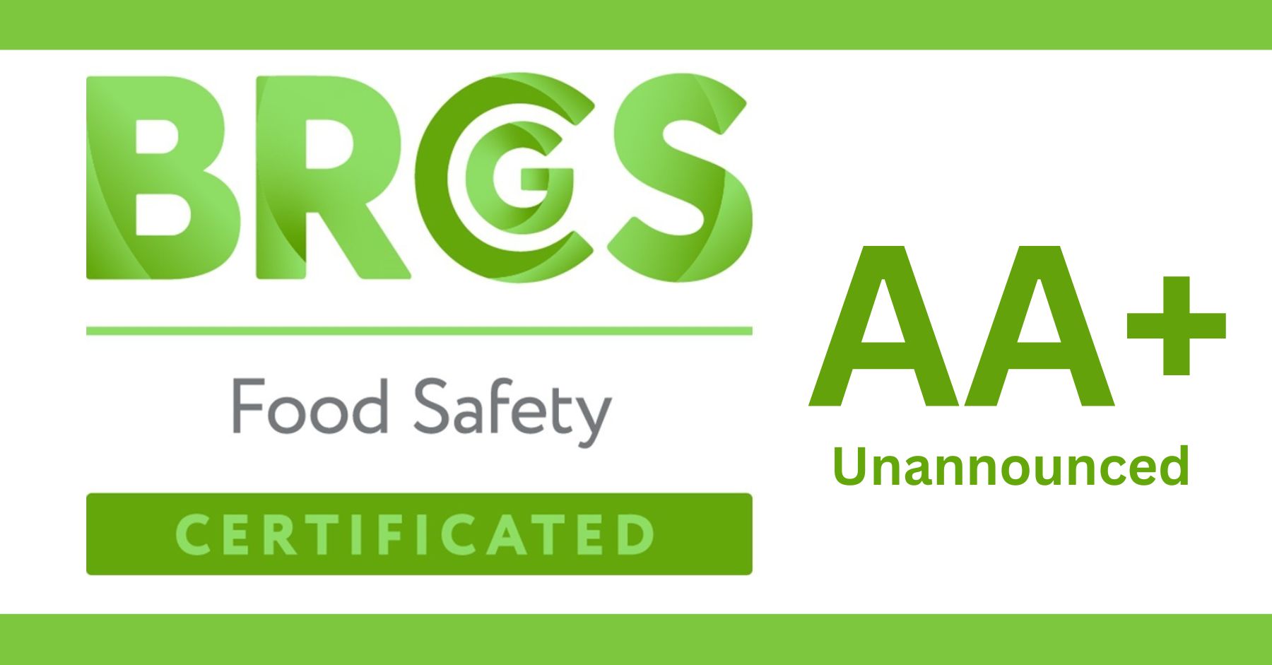 BRC Food Safety - AA +Unannounced - Sleaford